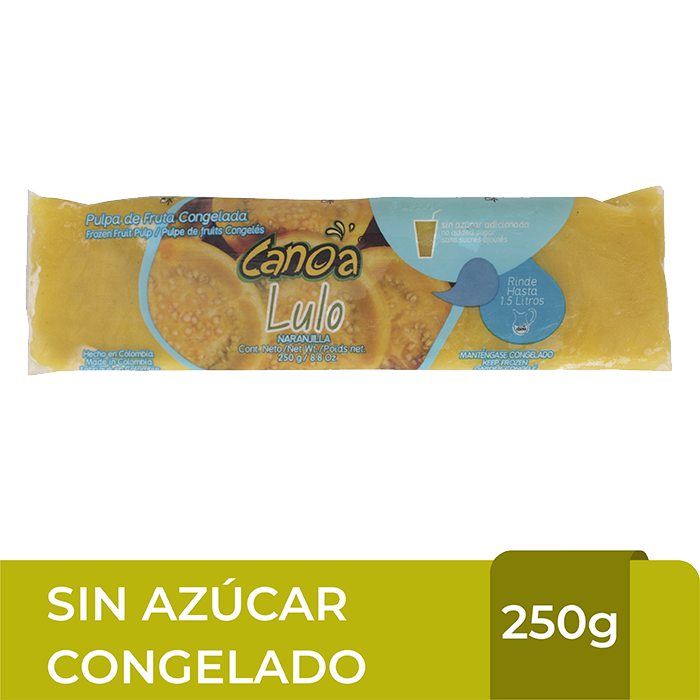 Canoa Pulpa Congelada de Lulo sin Azúcar Precio - Rappi