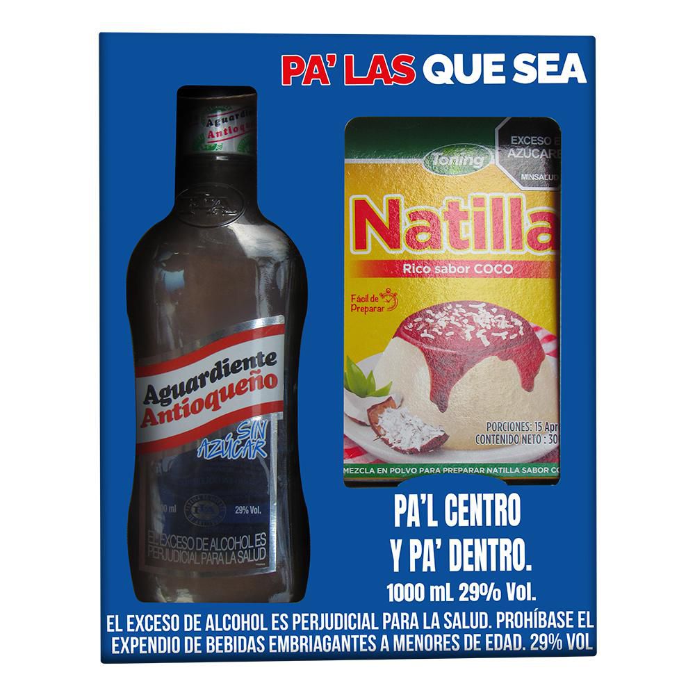 Aguardiente Antioqueno Tapa Azul (1000 Ml) - Rappi