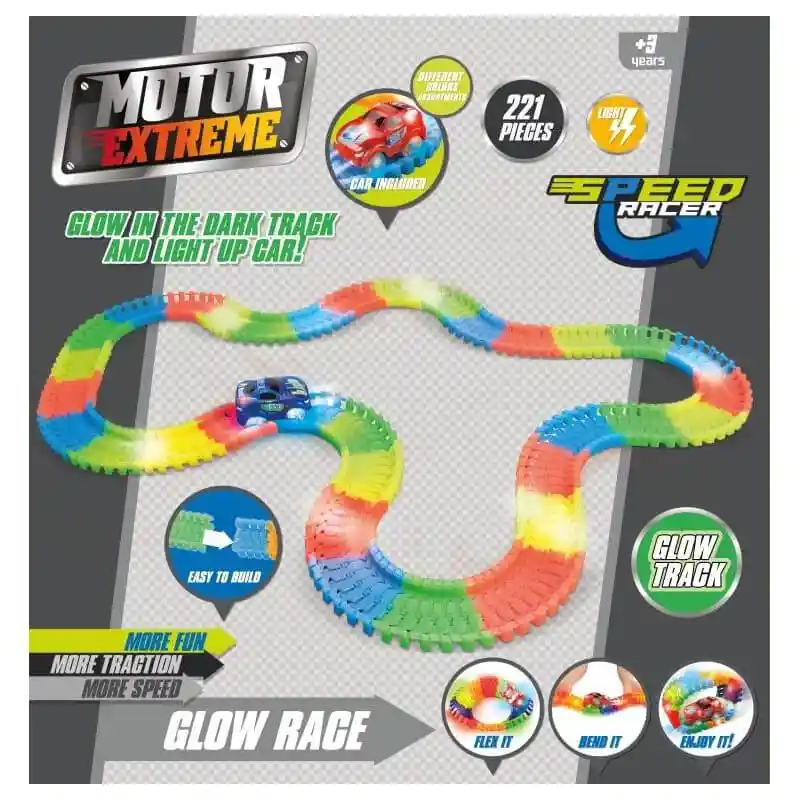 Happy Line Pista de Carreras Flexible con Coche - Rappi