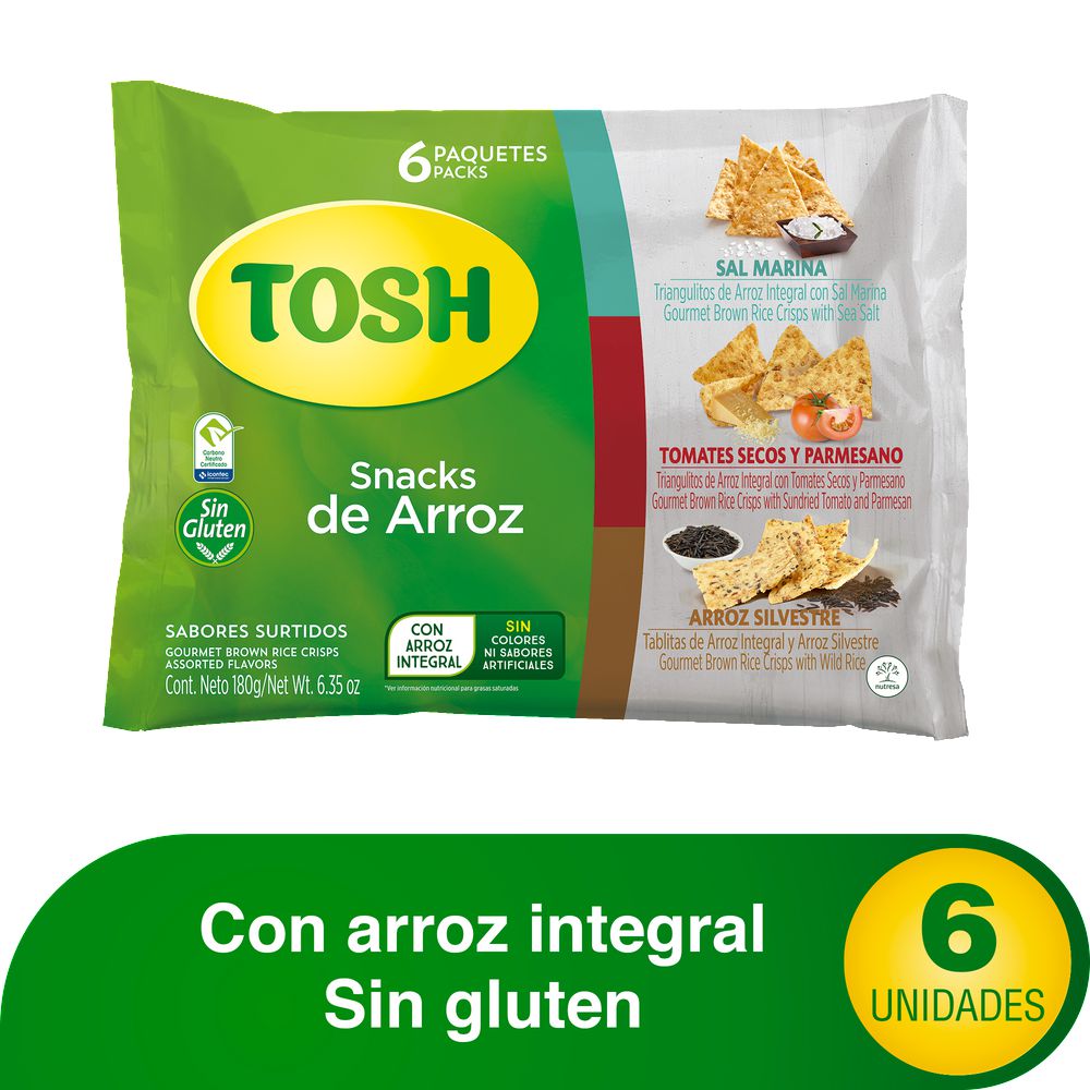 Tosh Snacks de Arroz Sabores Surtidos - Rappi