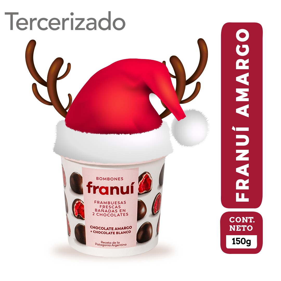 Franuí Frambuesas Bañadas en Chocolate Amargo y Blanco Precio - Rappi