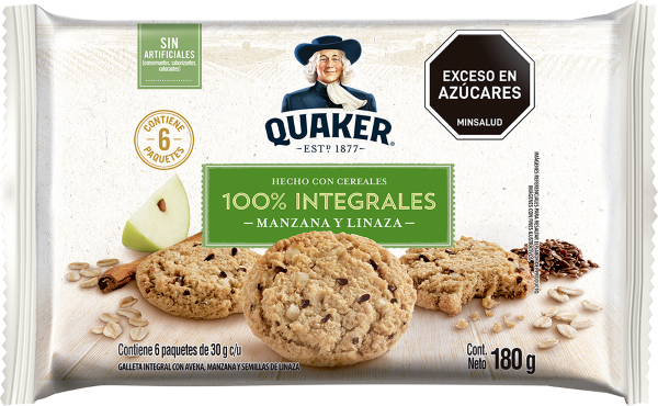 Quaker Galletas Avena Manzana Canela 30 g - Rappi