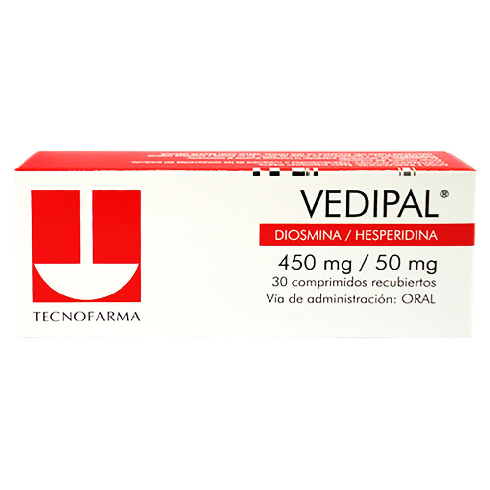 Vedipal Tecnofarma 450Mg/50Mg X 30 Comprimidos - Rappi