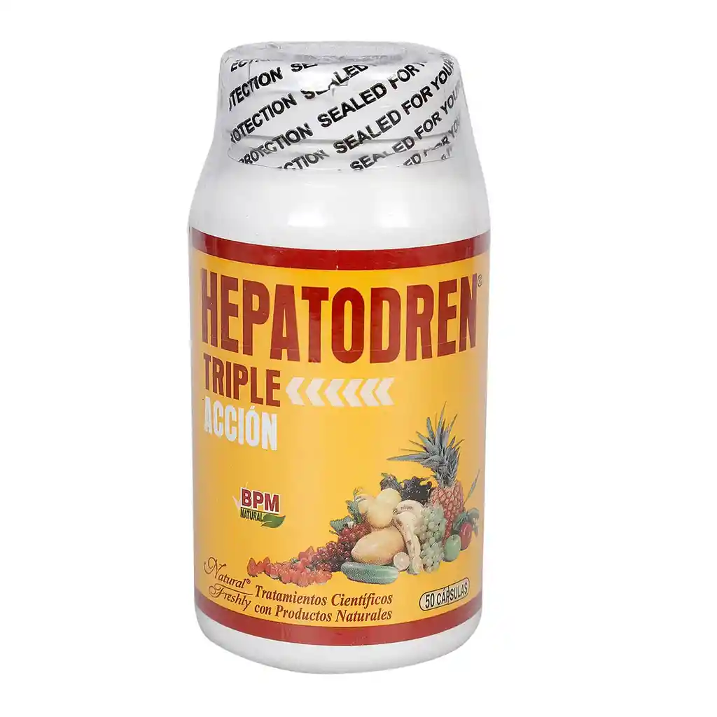 Hepatodren Suplemento Drenador Hepático Triple Acción Precio - Rappi