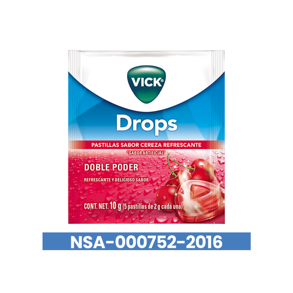Vick Pastillas Refrescantes con Sabor a Cereza Drops - Rappi