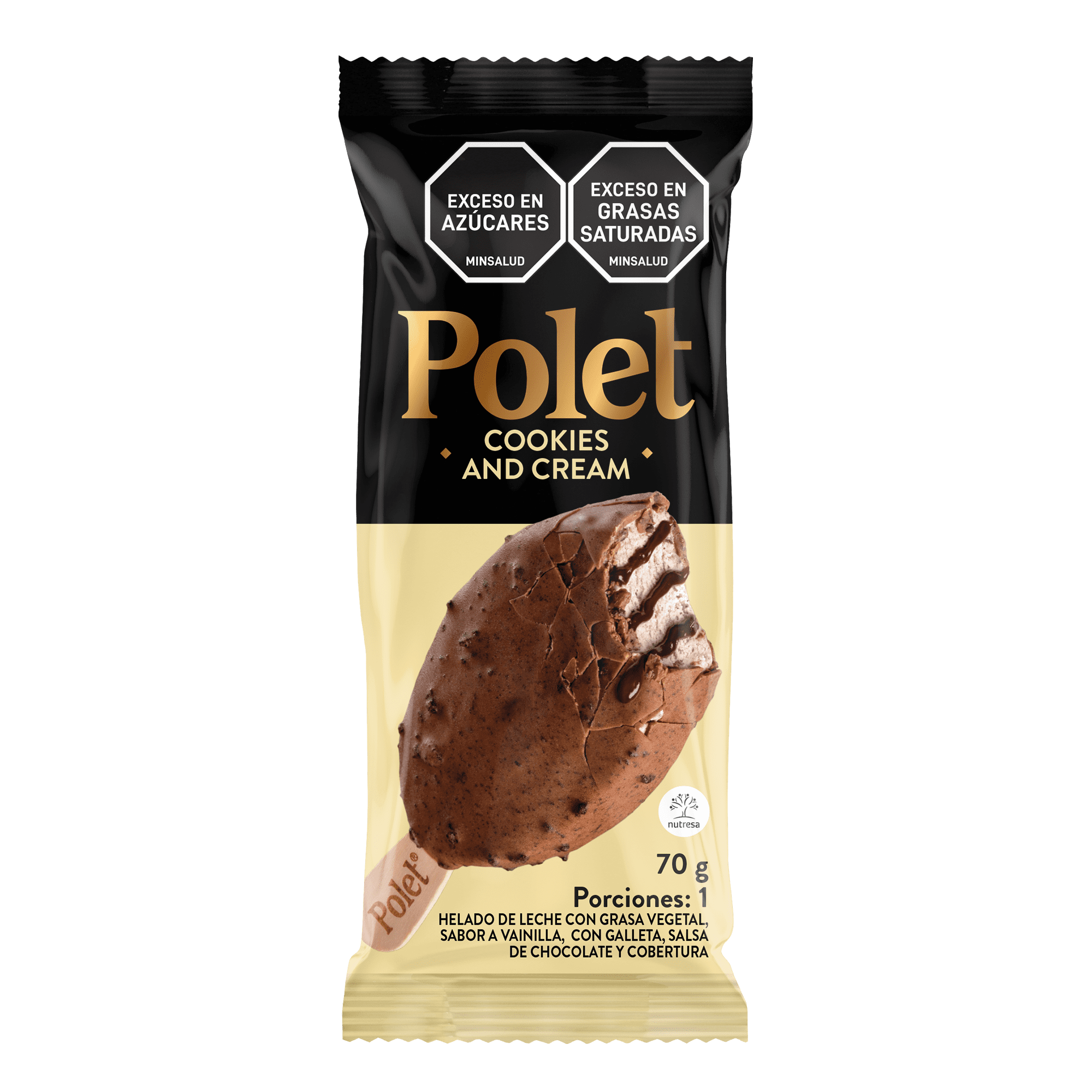 Polet Paleta Helada Sabor Cookies & Cream desde $ 4.400
