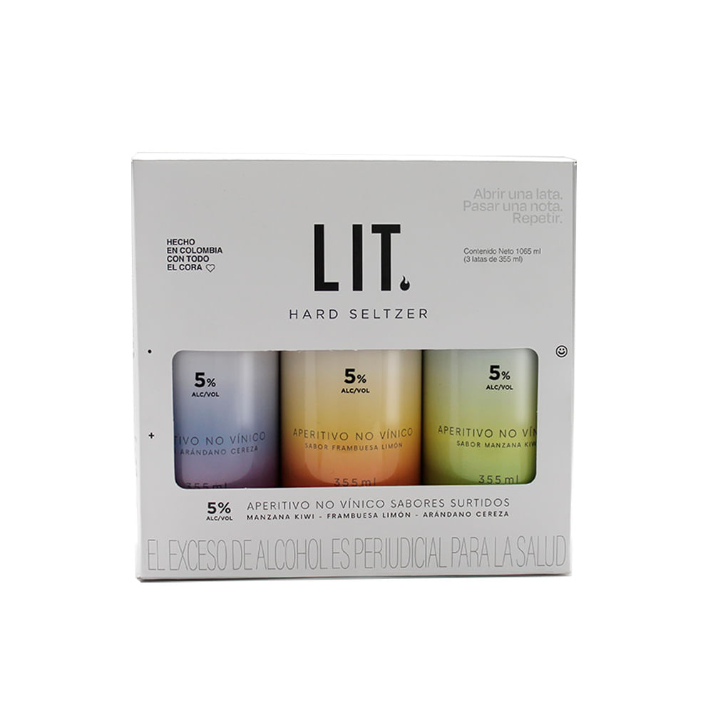 Lit Aperitivo Hard Seltzer de Sabores Surtidos desde $ 27.600