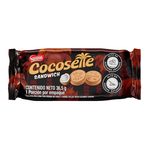 Galleta Cocosette Sándwich Rellenas Con Crema de Coco 36.5 g - Rappi