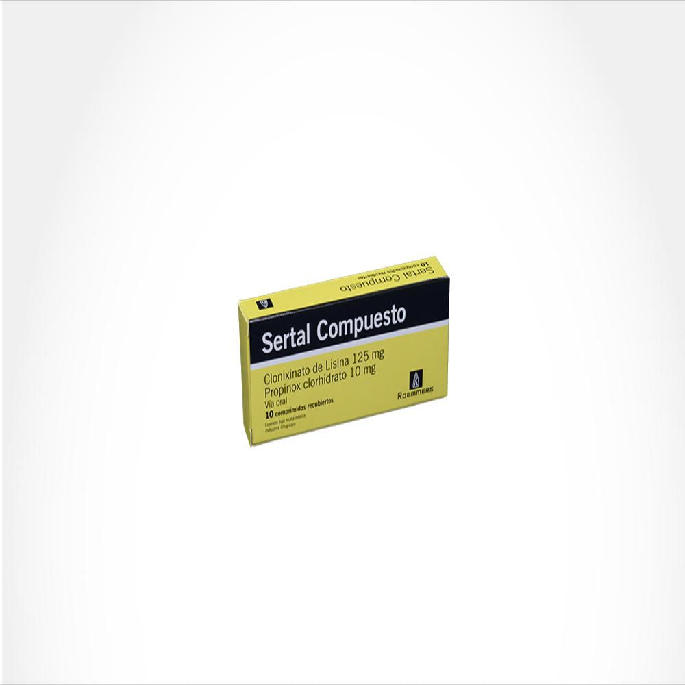 Sertal Compuesto (125 mg / 10 mg) desde $ 30.600