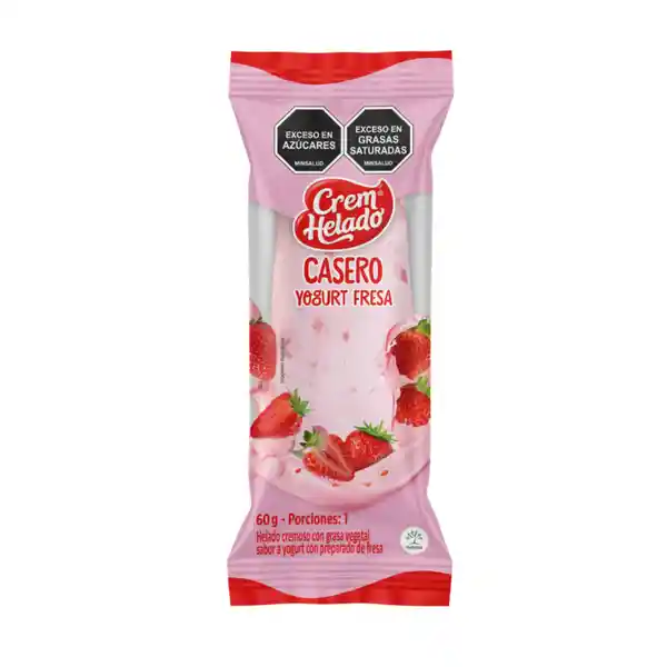 Crem Helado Casero Yogurt Fresa 60 g desde $ 3.020