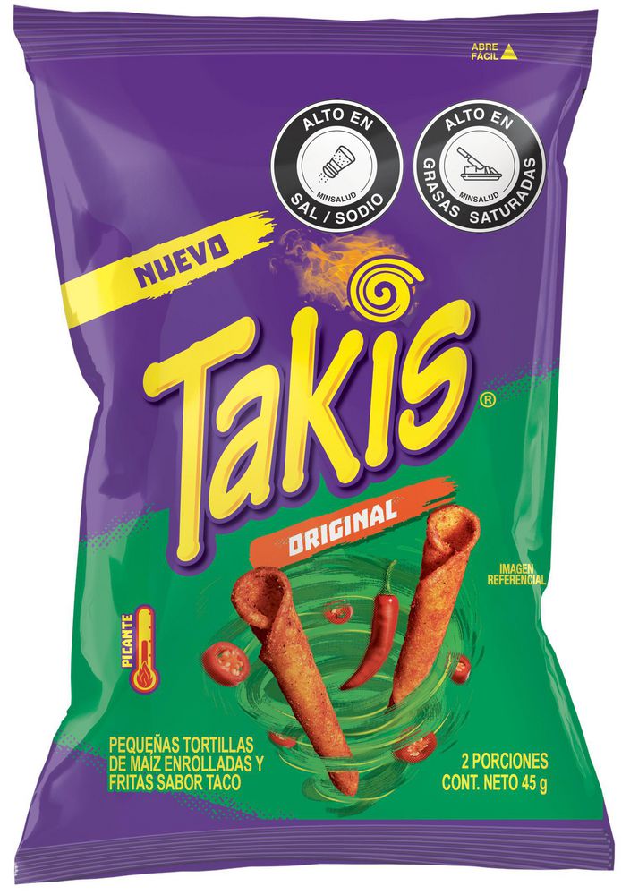 Takis Snacks de Maíz Sabor Taco Original por 45g - Rappi