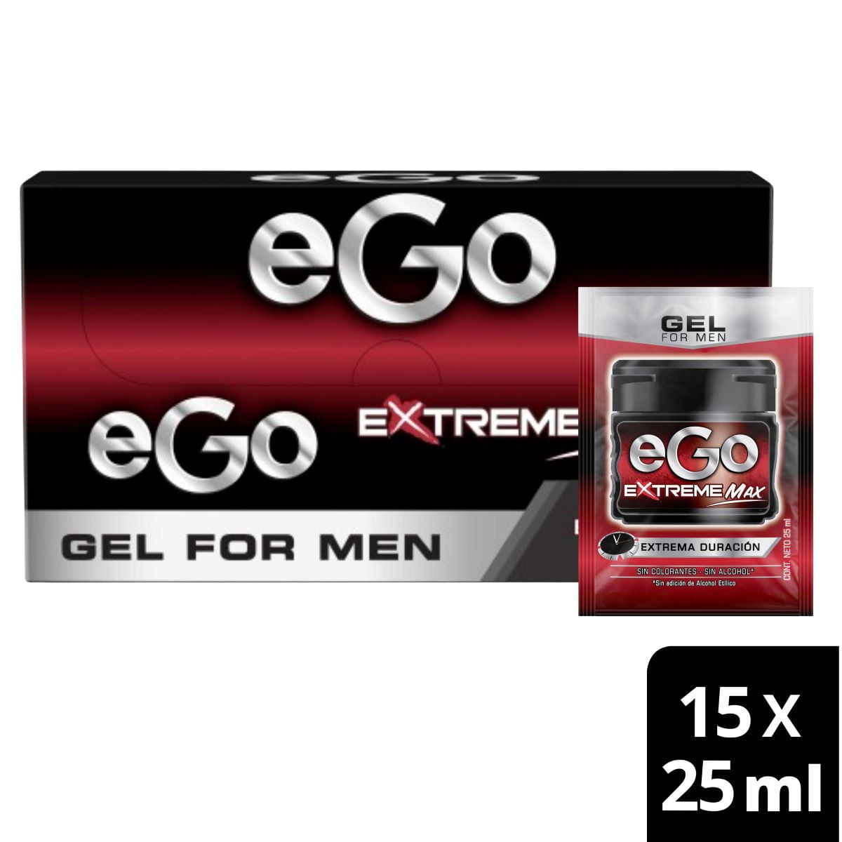 Gel Capilar Ego Extreme Max Caja X 15 Sobres - Rappi
