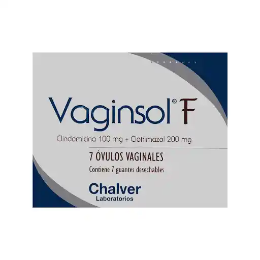 Vaginsol F Antibiótico (100 mg/200 mg) Óvulos Vaginales - Rappi