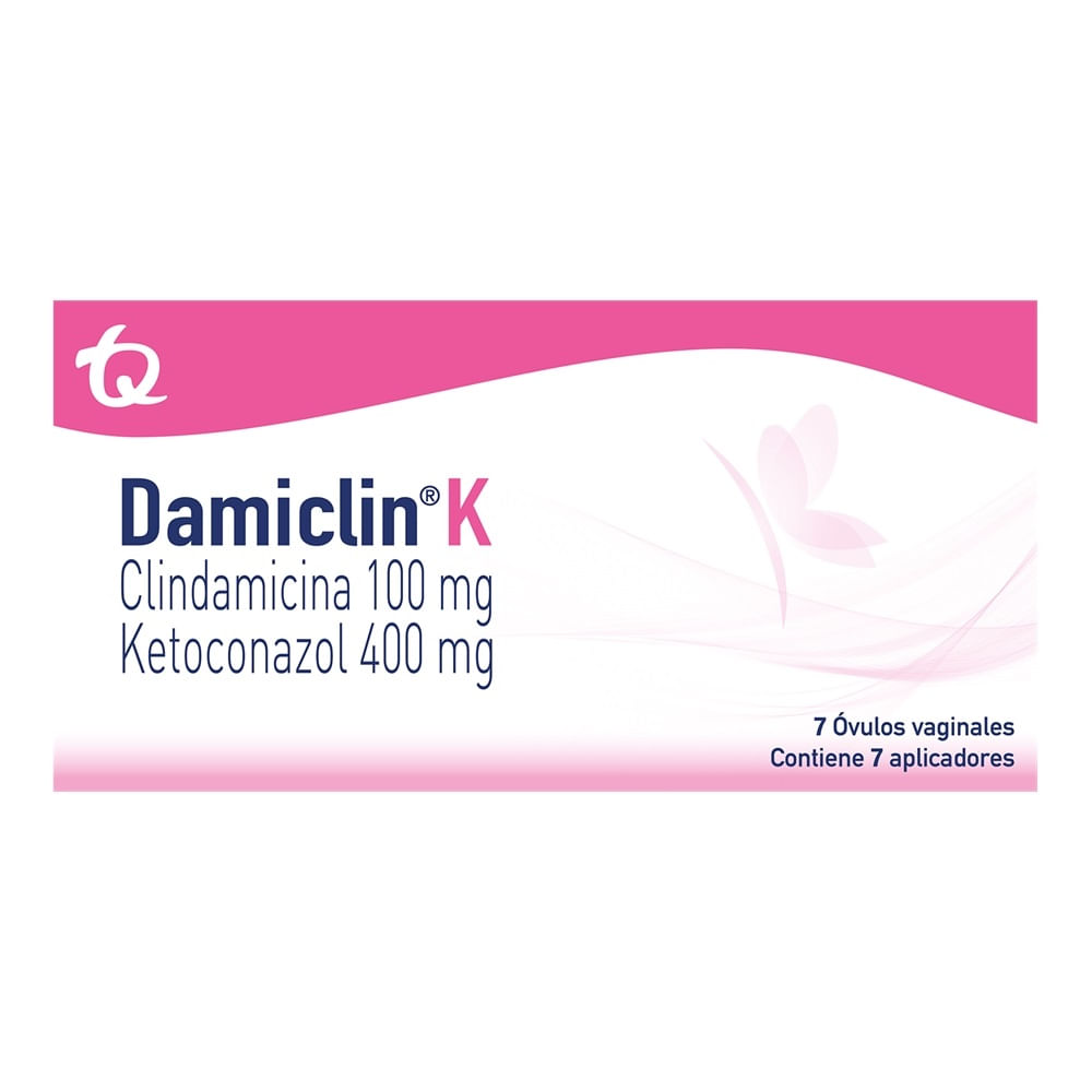 Damiclin K (100 mg / 400 mg) desde $ 99.450