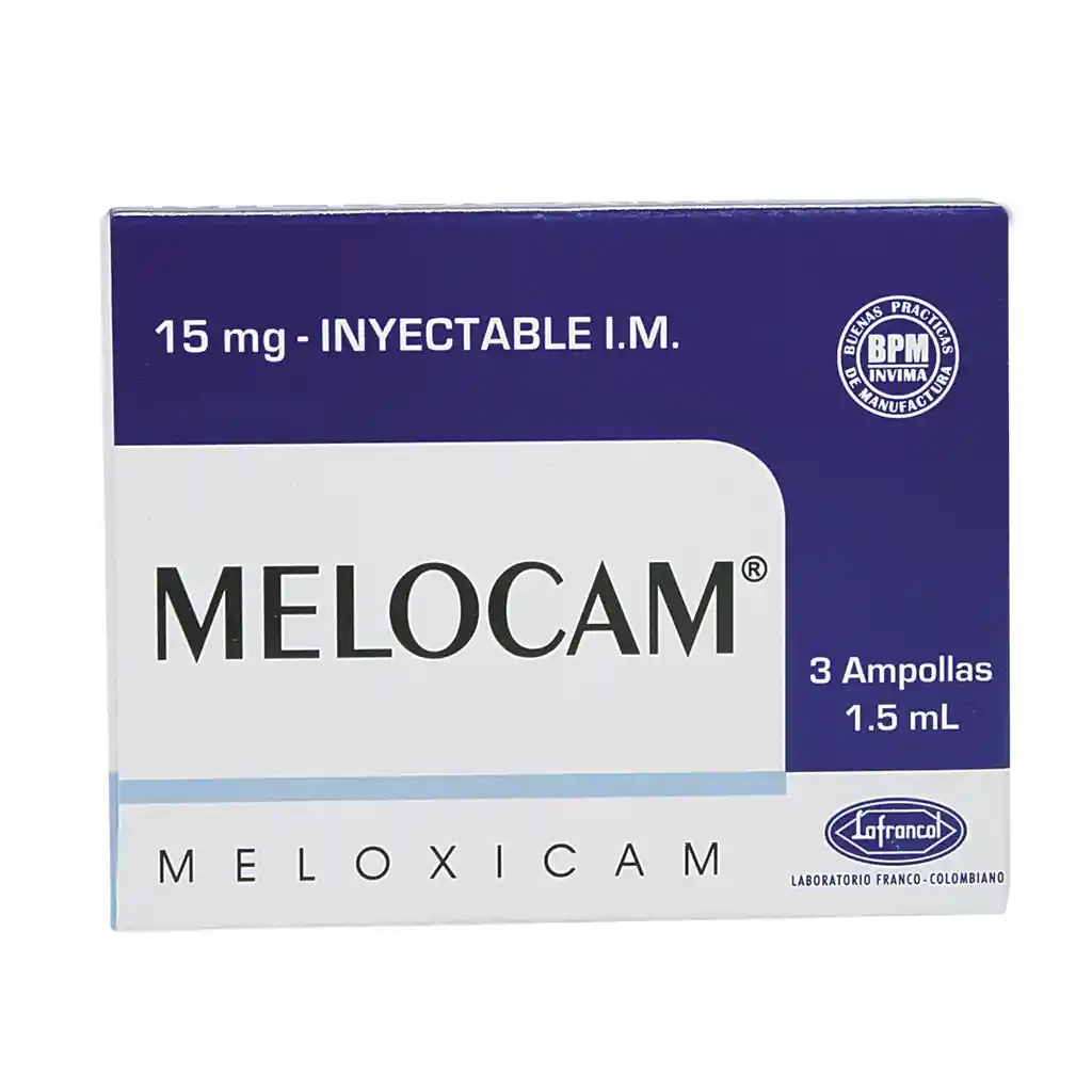 Melocam Solución Inyectable (15 mg) - Rappi