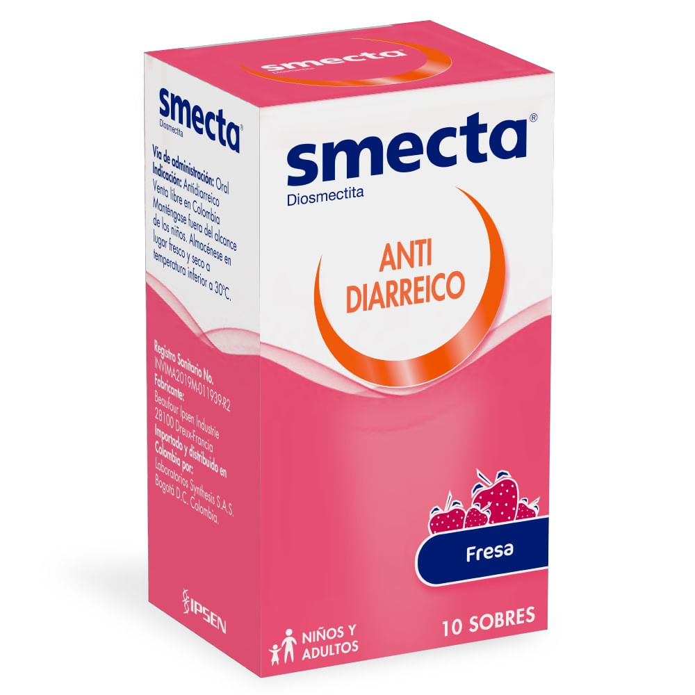 Smecta Antidiarreico Sabor a Fresa (3 g) desde $ 75.000