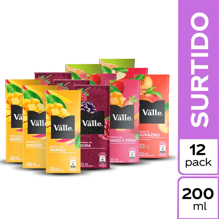 Jugo Del Valle Sabor Surtido 200ml x 12 Unds - Rappi