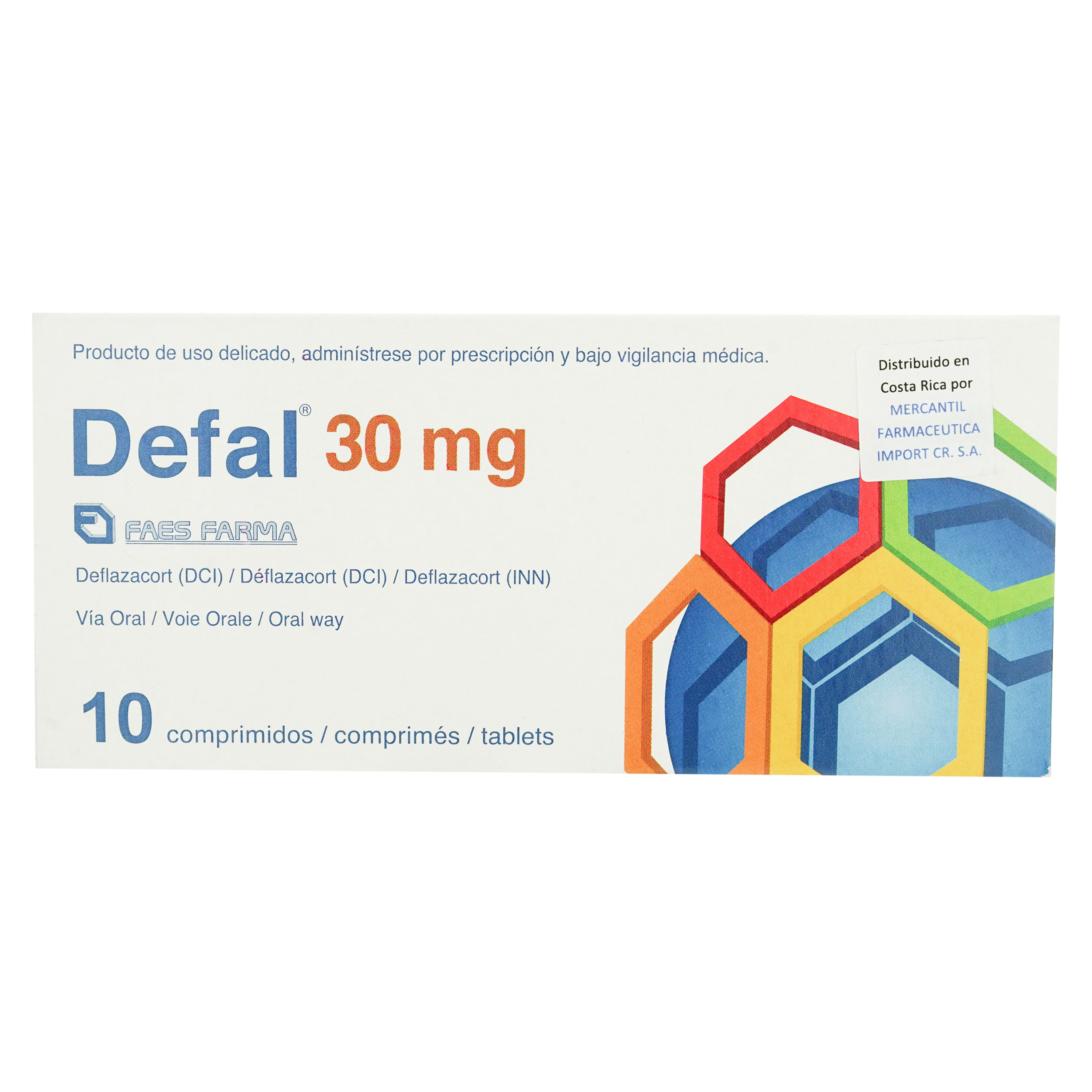 Defal Faes Farma 30 Mg 10 Comprimidos A M 36717 - Rappi