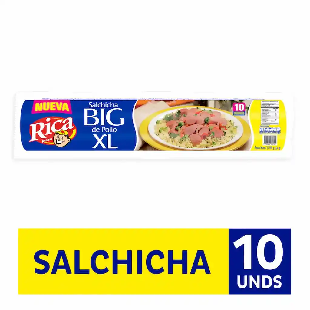 Rica Rondo Salchicha Big de Pollo XL - Rappi