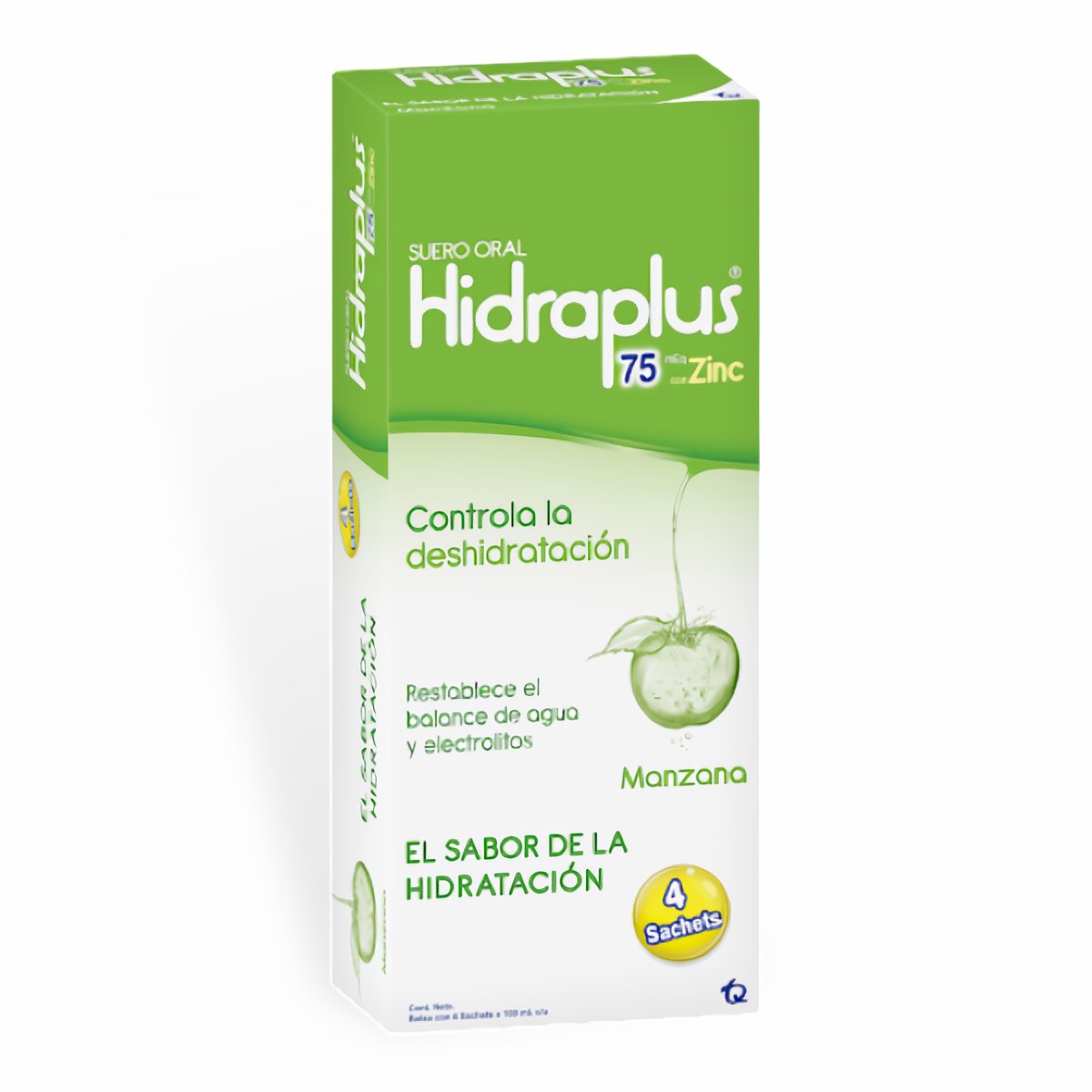 Hidraplus Suero Oral 75 Meq +Zinc Sabor Manzana - Rappi