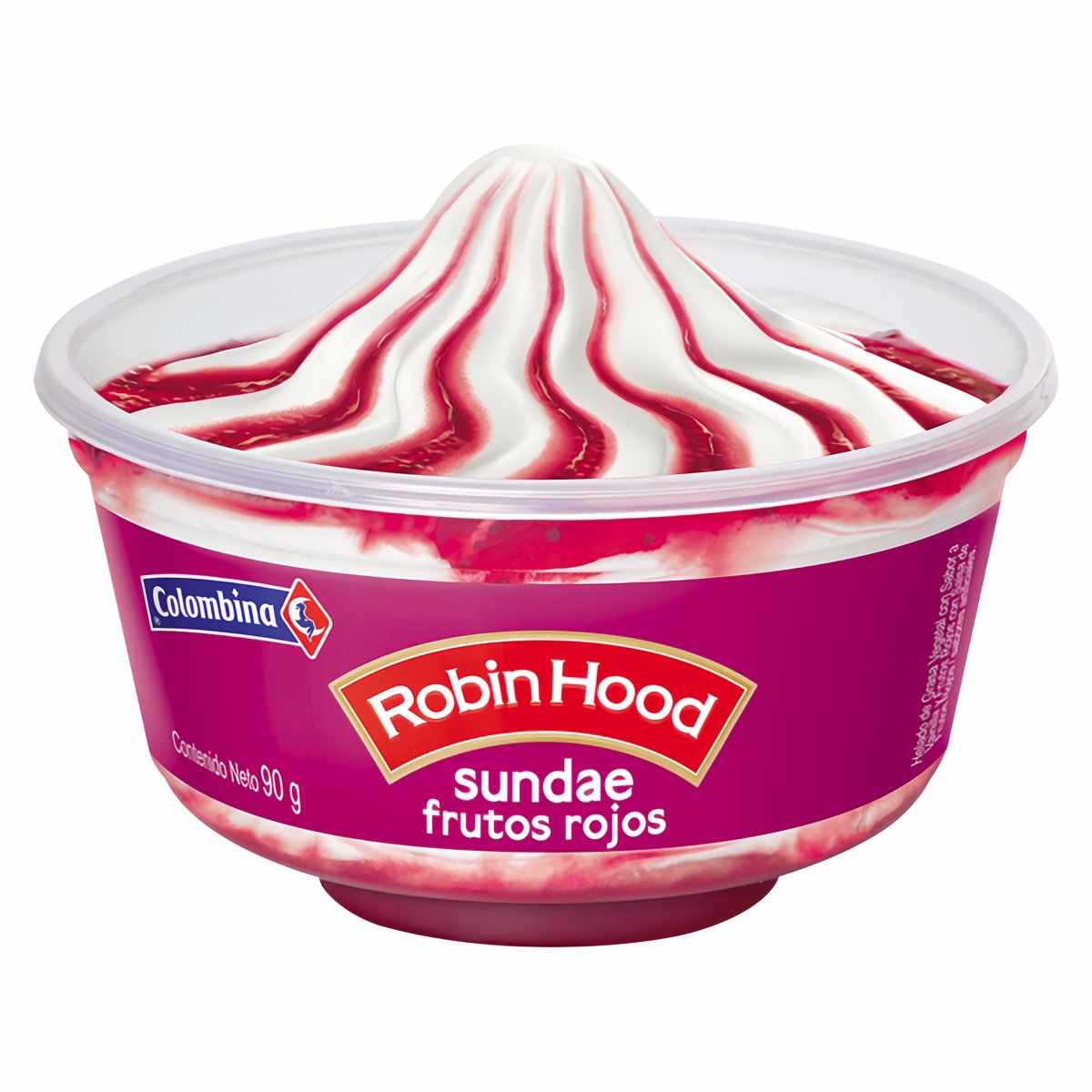 Robin Hood Helado Sundae de Vainilla con Salsa de Frutos Rojos - Rappi
