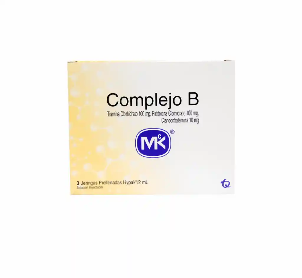 Complejo B Mk Solución Inyectable Jeringas Preñadas - Rappi