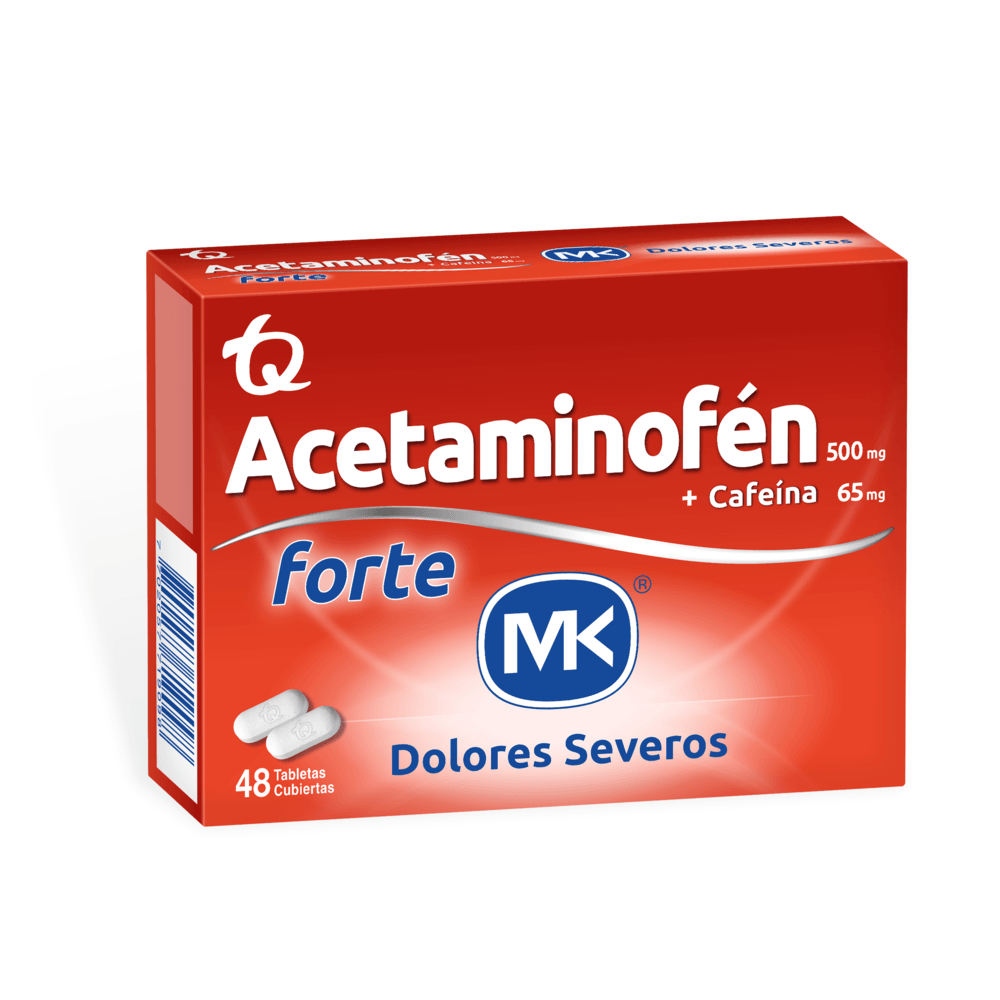Mk Acetaminofén Forte (500 mg / 65 mg) - Rappi