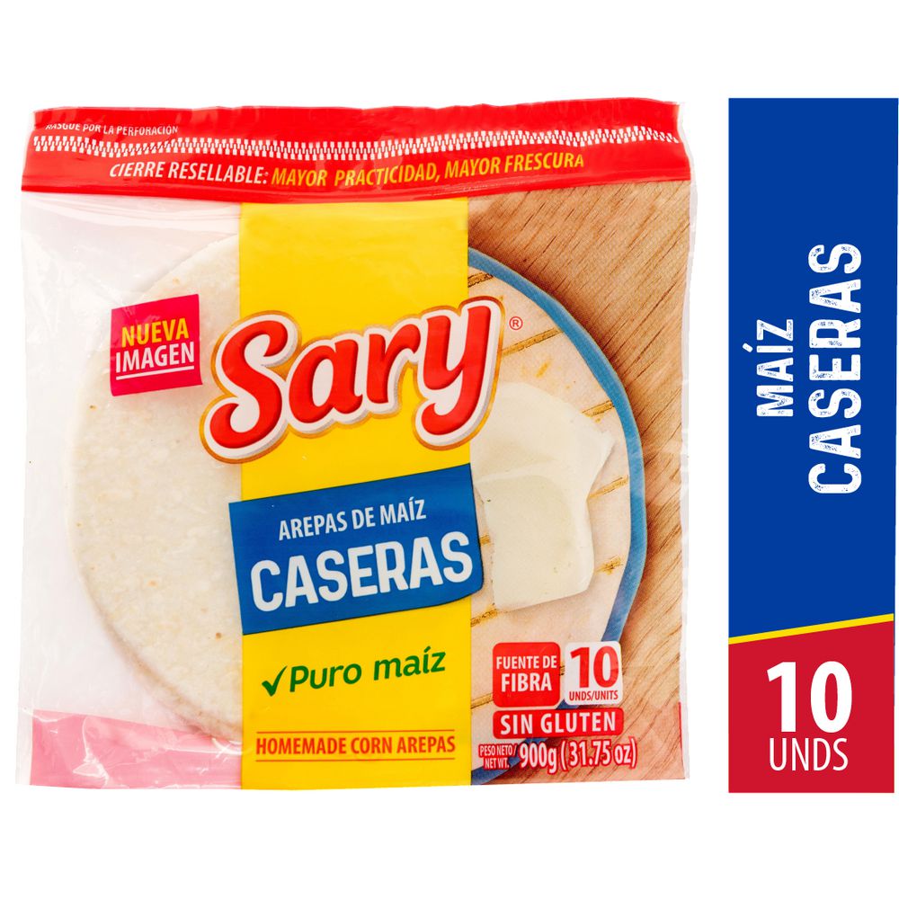 Sary Arepas de Maíz Caseras desde $ 7.800