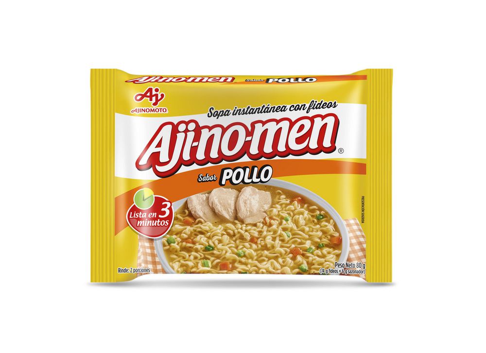 Ajinomen Sopa instantánea con Fideos Sabor a Pollo desde $ 2.760