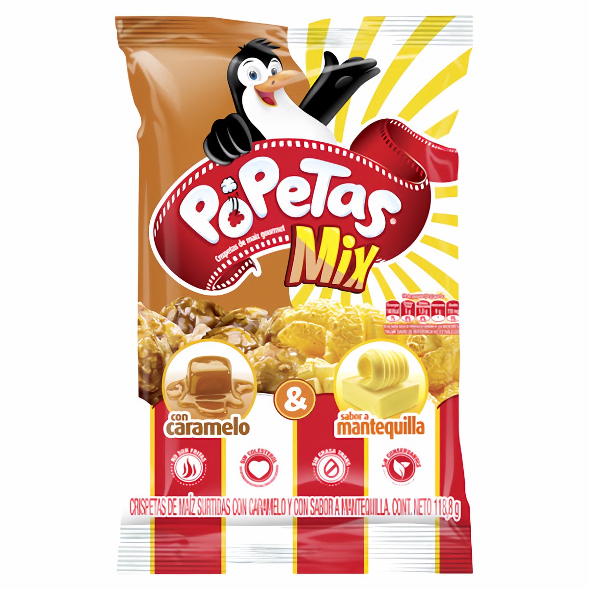 Popetas Crispetas Mix Sabor Caramelo y Mantequilla - Rappi