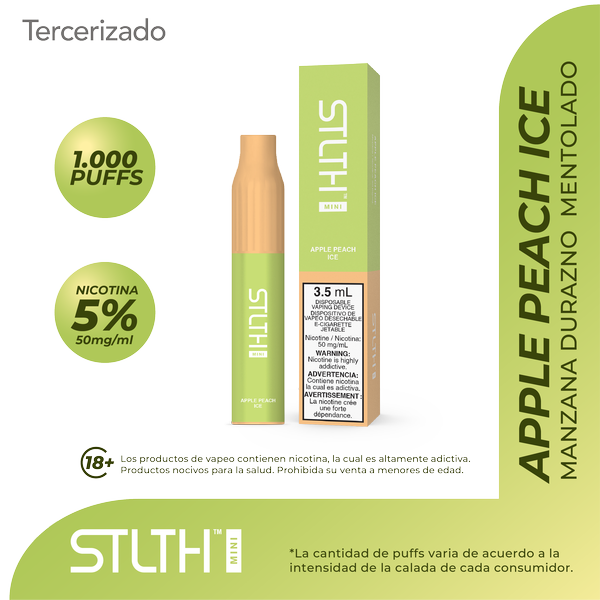 STLTH Mini Vape - Apple Peach Ice -1000 puff (5%) desde $ 31.500