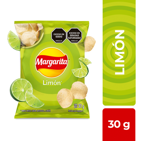 Margarita Papa Fritas Sabor a Limón Natural 30 g - Rappi