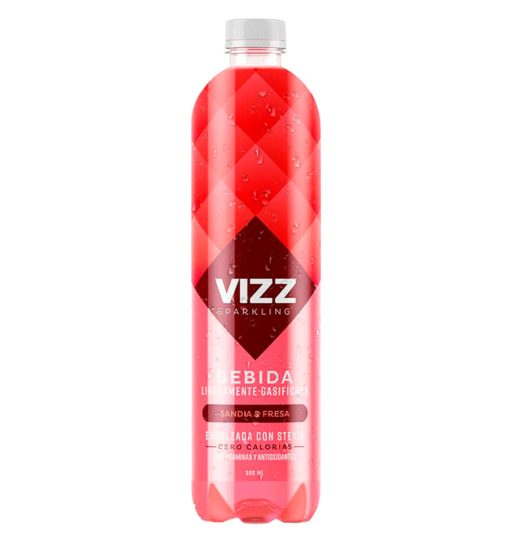 Vizz Bebida Endulzada con Stevia Sabor Sandía y Fresa - Rappi