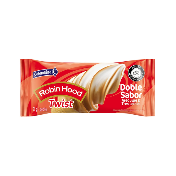 Colombina Helado Cono Robin Hood Twist Arequipe y Tres Leches - Rappi
