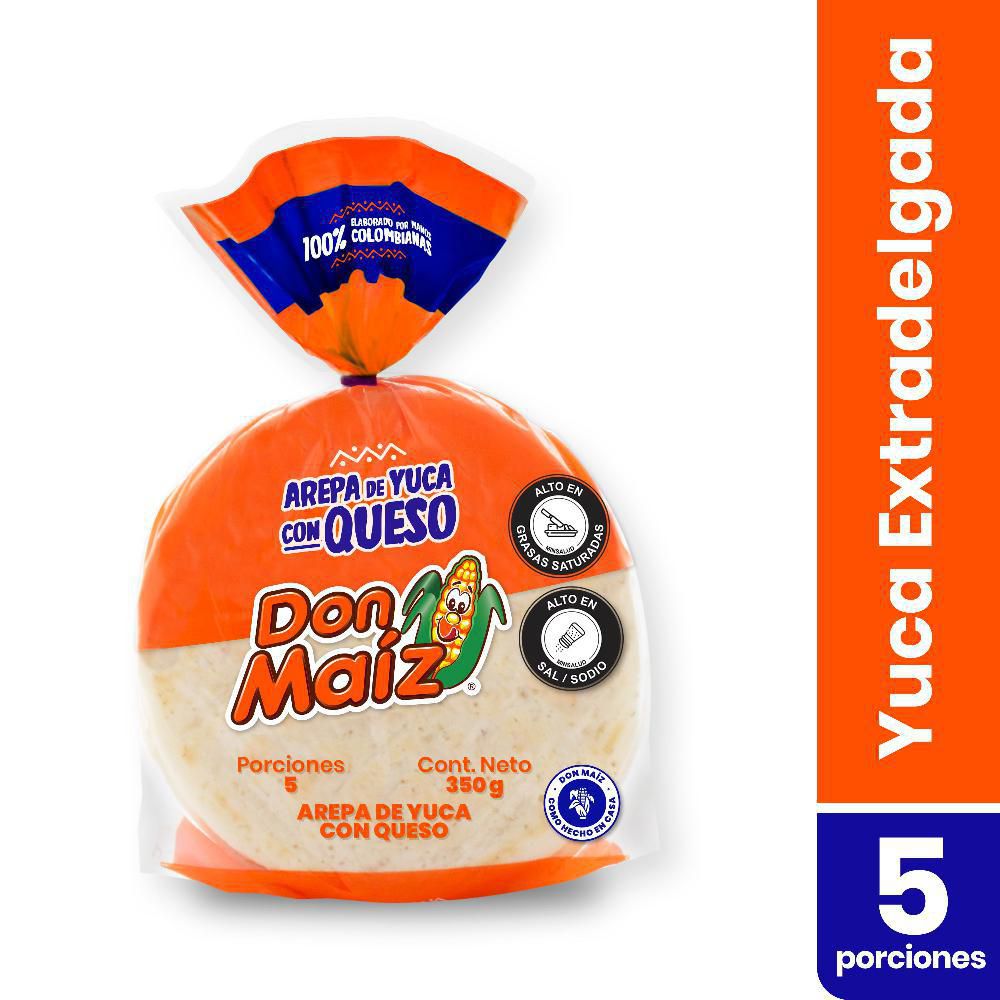 Arepa Don Maiz De Yuca 5 U. 350 G. Precio - Rappi