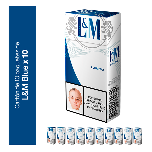 L&M Blue X10 Cigarrillos Cartón - Rappi