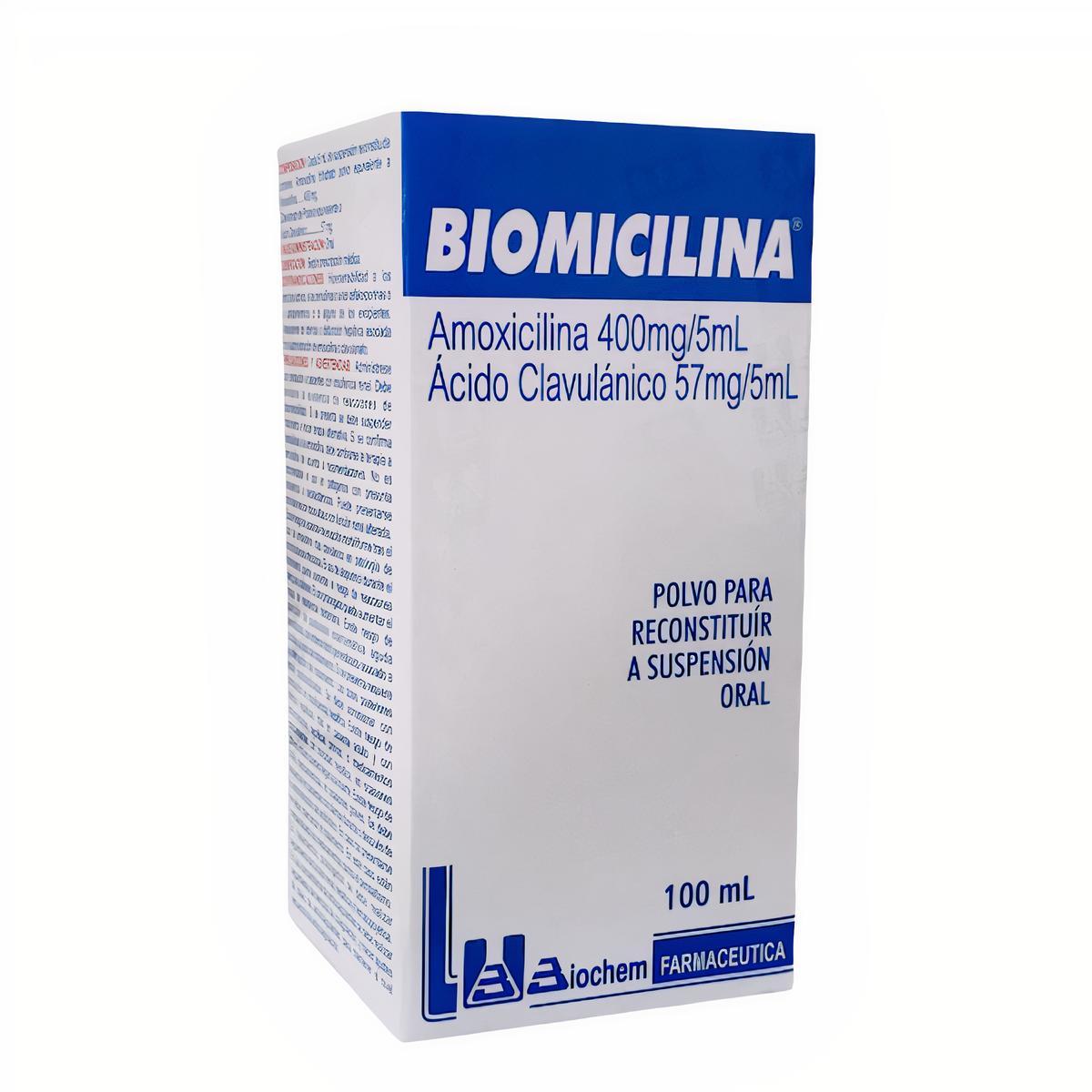 Biomicilina (400 mg / 57 mg / 5 mL) Antibiótico en Polvo - Rappi