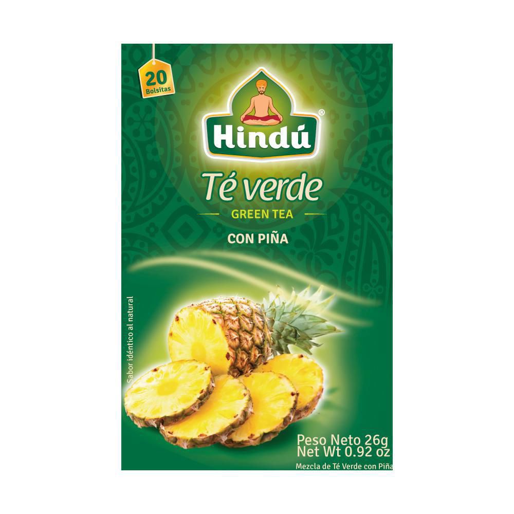 Hindú Té Verde con Sabor a Piña desde $ 12.100