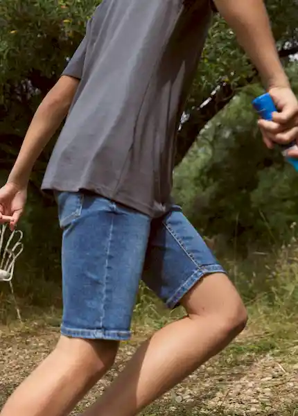 Mango Bermuda John Tejano Oscuro Talla 12 - Rappi