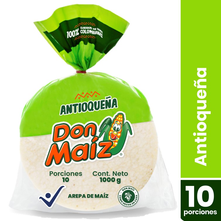 Don Maiz Arepa de Maíz Antioqueña desde $ 13.600