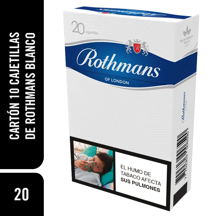 Cigarrillo Cartón De Rothmans Blanco 20 - Rappi