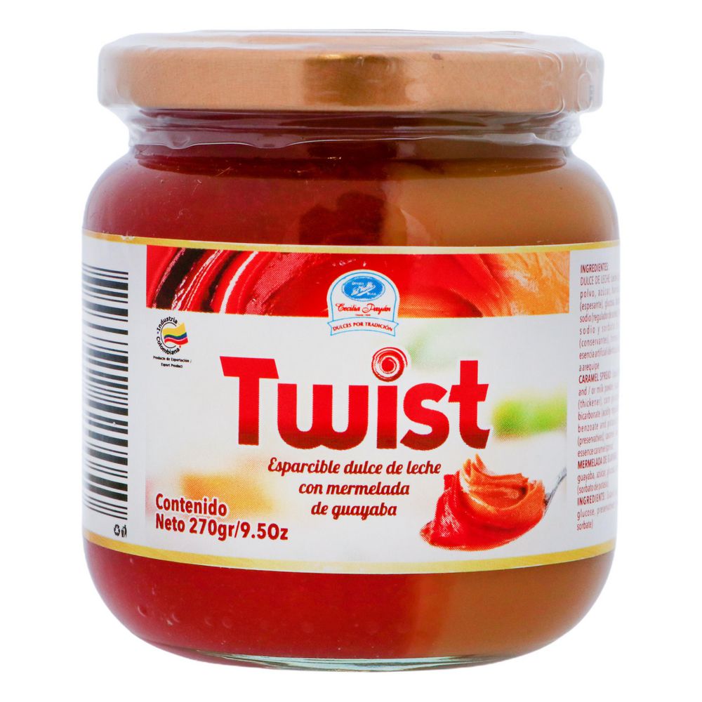 Twist Dulce Esparcible con Dulce de Leche y Mermelada de Guayaba - Rappi