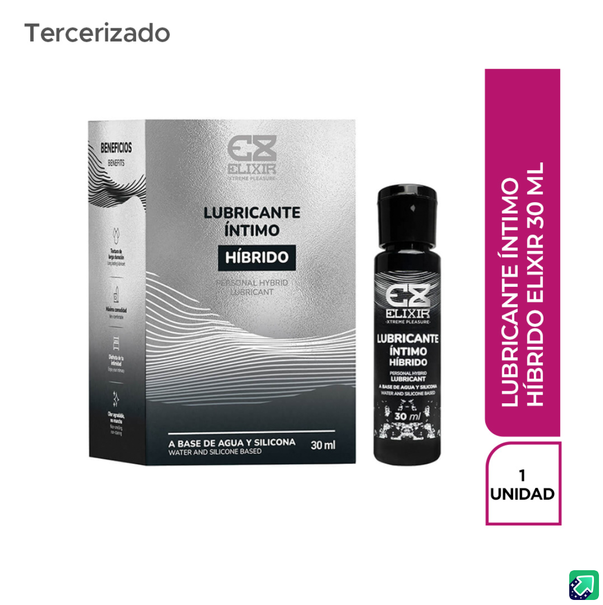 Elixir Lubricante Íntimo Híbrido de Agua y Silicona - Rappi