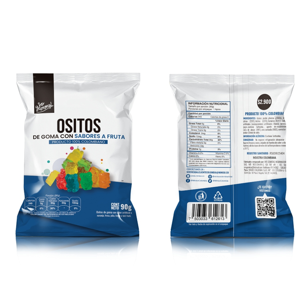 Miniso Snack Ositos de Goma Frutilla 90 g Precio - Rappi