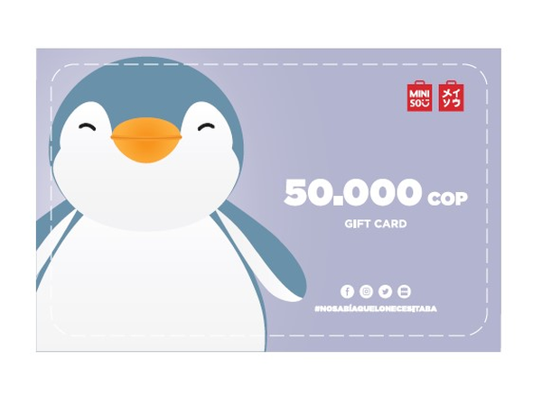Miniso Tarjeta Regalo $50.000 - Rappi