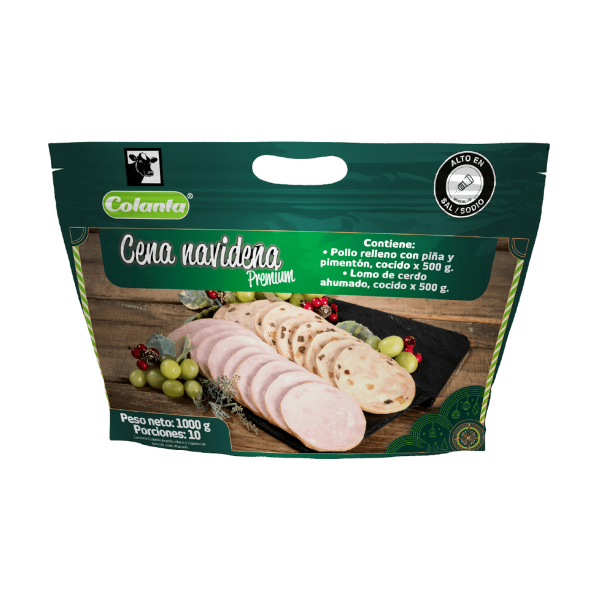 Colanta Cena Navideña Lomo de Cerdo Ahumado y Pollo Relleno - Rappi