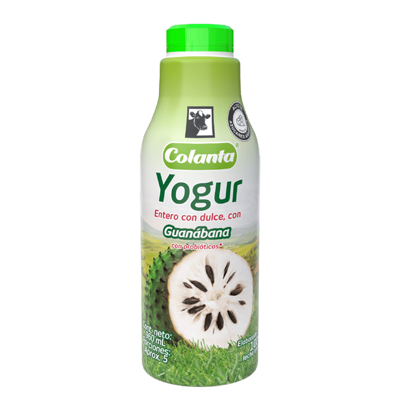 Colanta Yogur Entero con Dulce Sabor Guanábana - Rappi