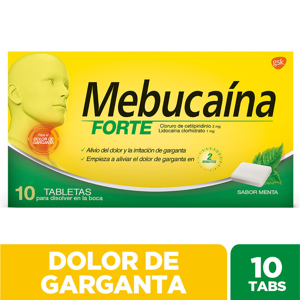 Mebucaína Sabor Menta ( 2 mg / 1 mg) - Rappi