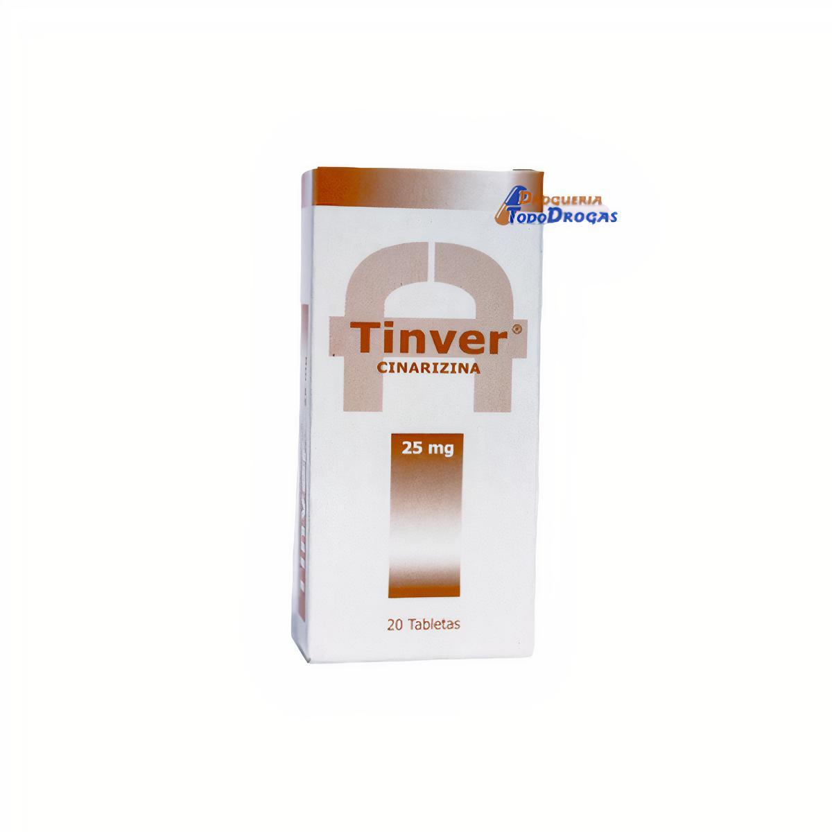 Tinver 20 Tabletas (25 mg) - Rappi