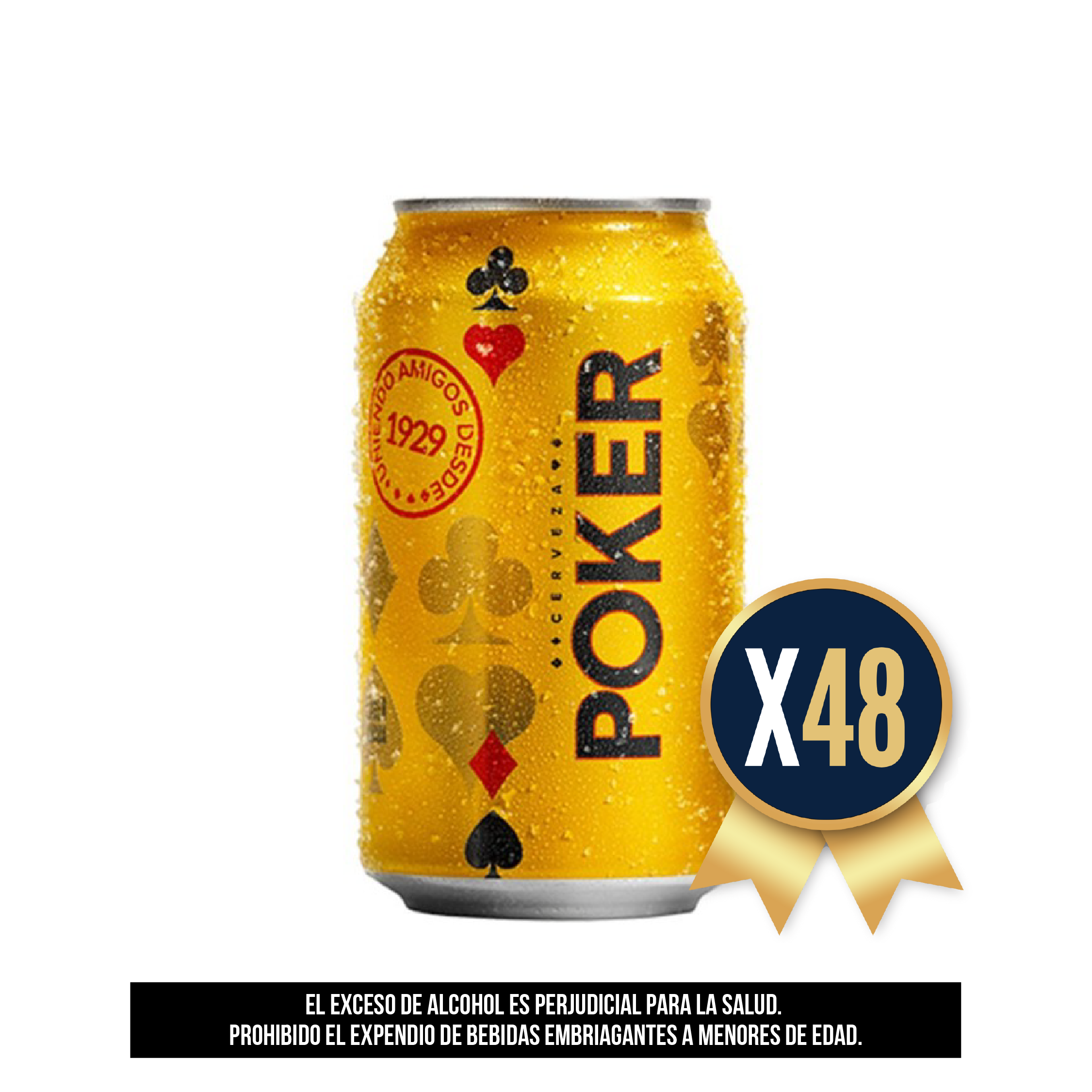 Cerveza Poker Lata 330 Ml por 48 Unidades - Rappi